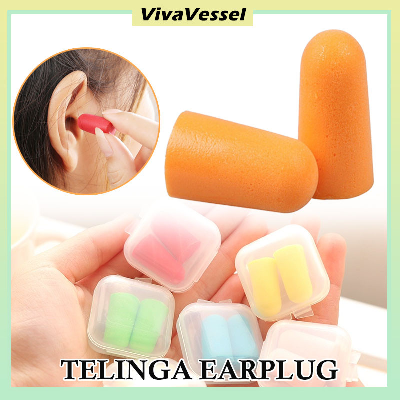 Jual 10PCS Telinga Earplug/Noise Reduction Sleeping Earplugs/Tutup ...