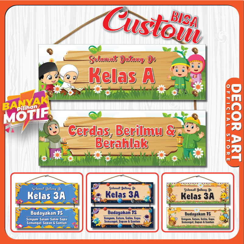 Jual Custom Kelas - Dekorasi Hiasan Pajangan Kelas Sekolah Siap Pasang ...
