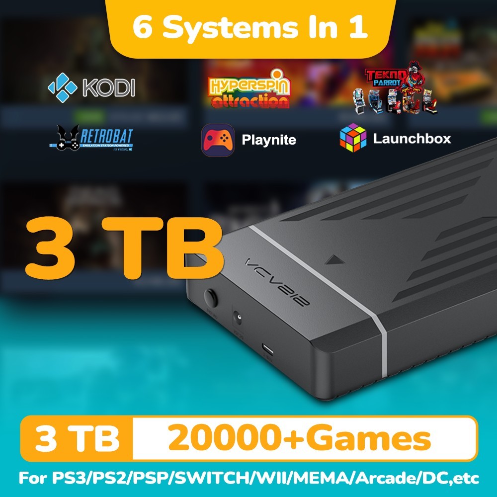 Jual 3TB Portable Gaming HDD Hyperspin/LaunchBox/Retrobat/Playnite ...