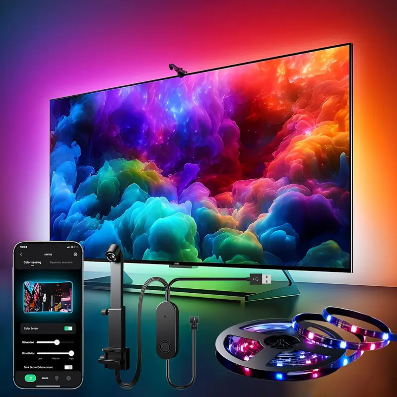 Jual Smart Led Tv Ambilight Backlight 5V Usb Rgbic Television Screen ...