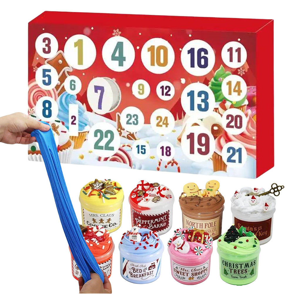 Jual Slime Advent Calendar 2024 Christmas Advent Calendar DIY Slime ...