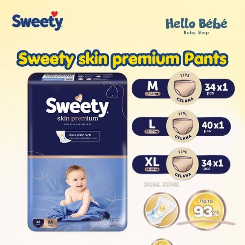 Jual Sweety Skin Premium SAP Diaper Pants Popok Celana NB S M L XL XXL ...