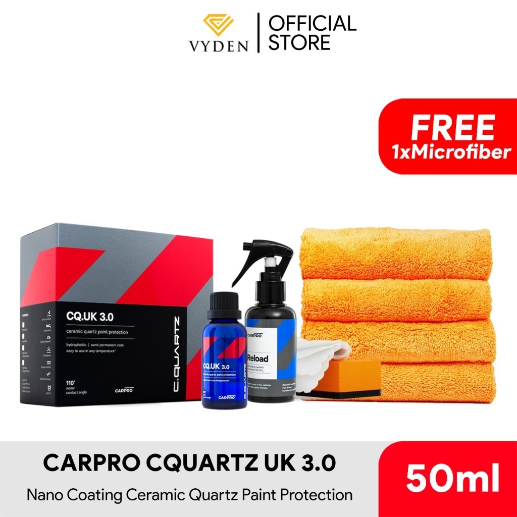 Jual CQuartz UK 3.0 50ml Kit Real Coating Keras awet 2 Tahun Pengkilap ...