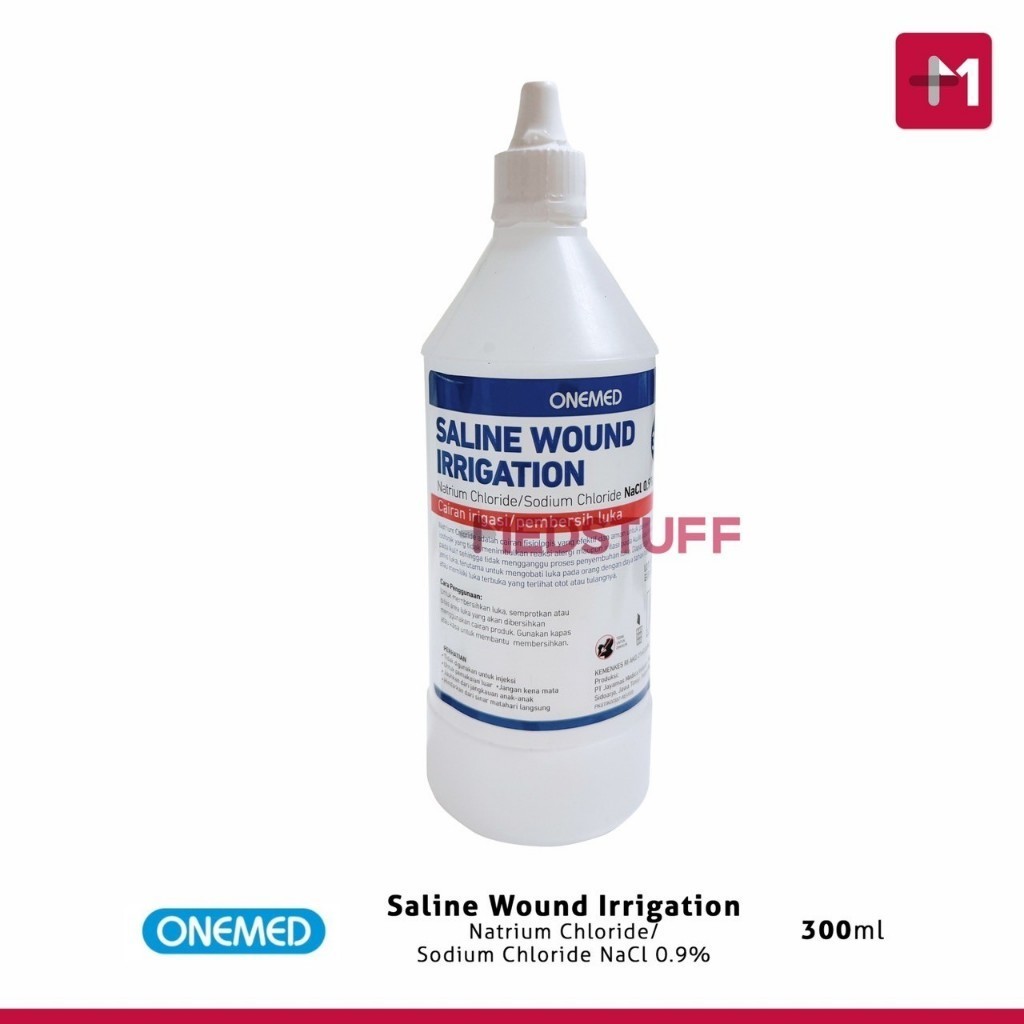 Jual Saline Wound Irrigation Onemed 300ml Botol Cairan Cuci Luka ...