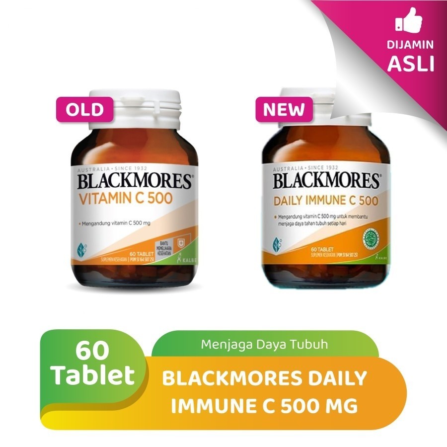 Jual Blackmores Daily Immune (Vitamin C) 500 mg - 60 Cap | Shopee Indonesia