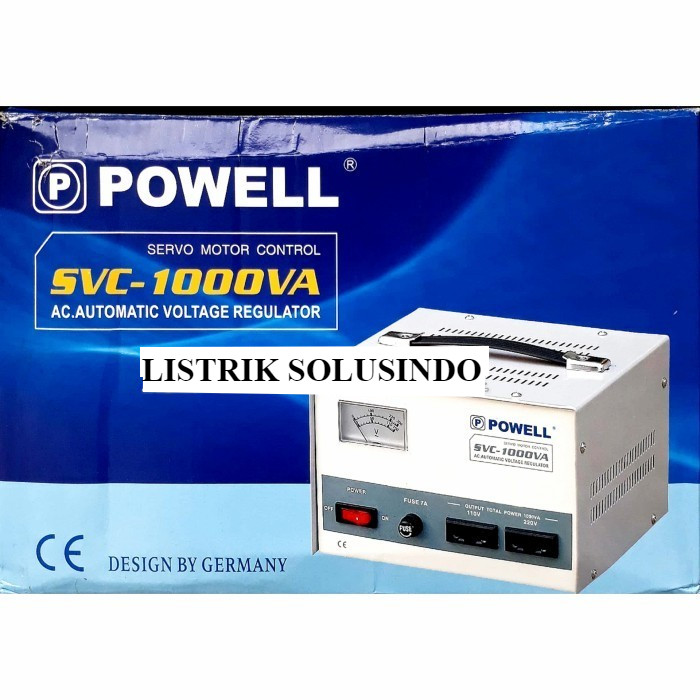 Jual Mesin Stabilizer 1000W 1000Watt 1000 Watt POWELL SVC-1000VA Stabiliser Penstabil Listrik ...