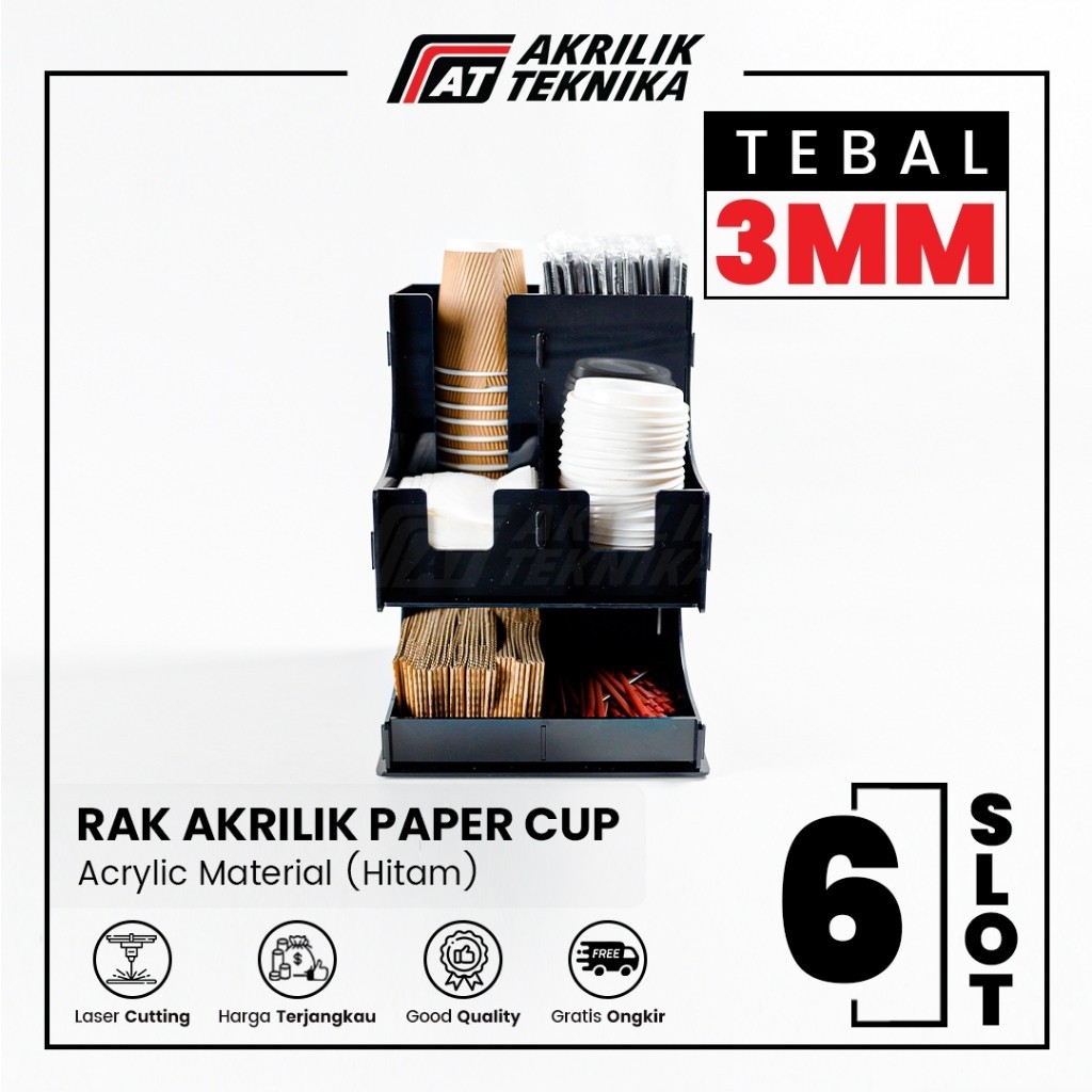 Jual TY74GB Rak Akrilik Kopi Sachet Organizer Dispenser Paper Cup ...