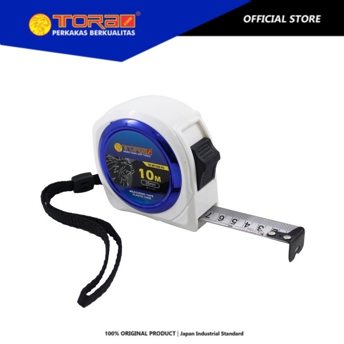 Jual TORA Meteran 3 - 10 Meter Body Putih - Meteran Tukang - Pocket ...