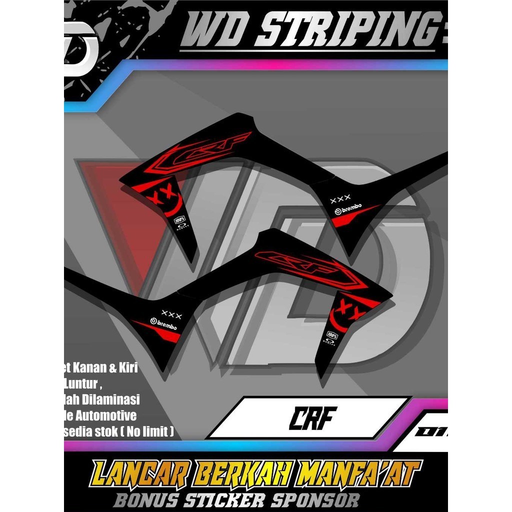 Jual 01926 Striping Sticker Variasi Motor Honda CRF 150 L Stiker List ...