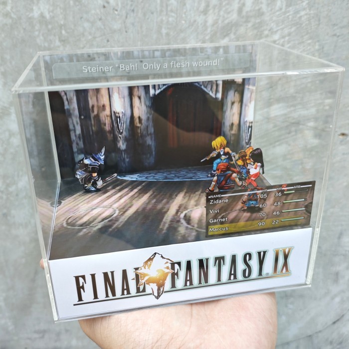 Jual TOYS Diorama Cube Final Fantasy IX Battle Scene Princess Garnet ...
