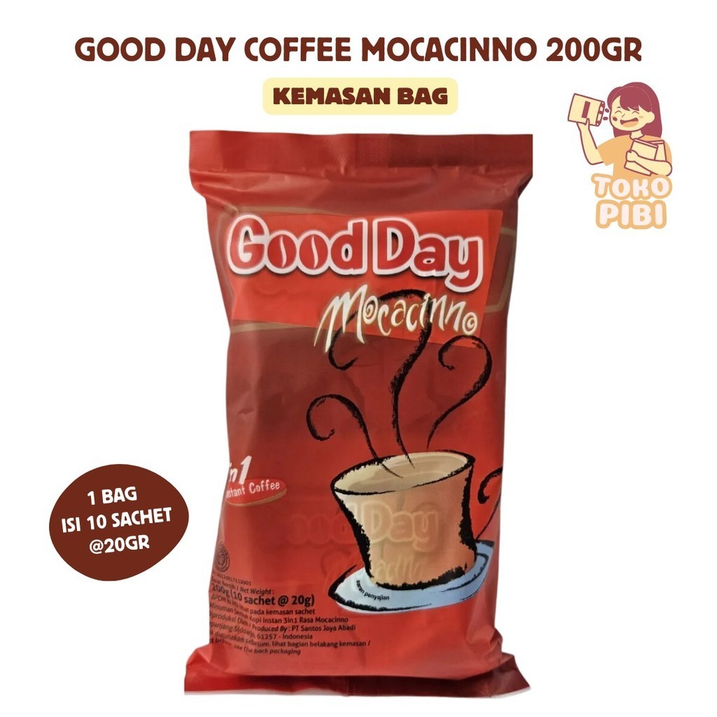 Jual Good Day Coffee Mocacinno Bag 200gr isi 10 sachet 20gr | Shopee ...