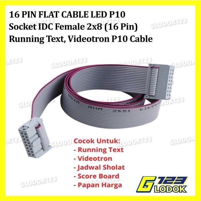 Jual Kabel Data Communication Panel Module Modul LED P10 Running Text SMD | Shopee Indonesia