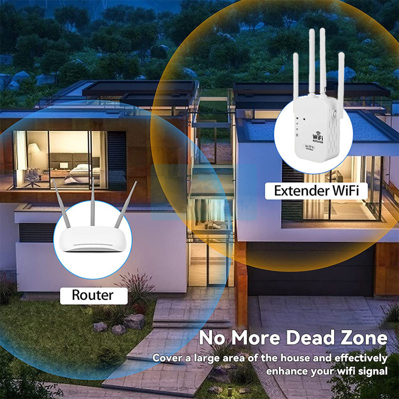Jual 300M Wireless Wifi Range Extender Signal Amplifier Alat Penyambung Wifi Jarak Jauh Wifi ...