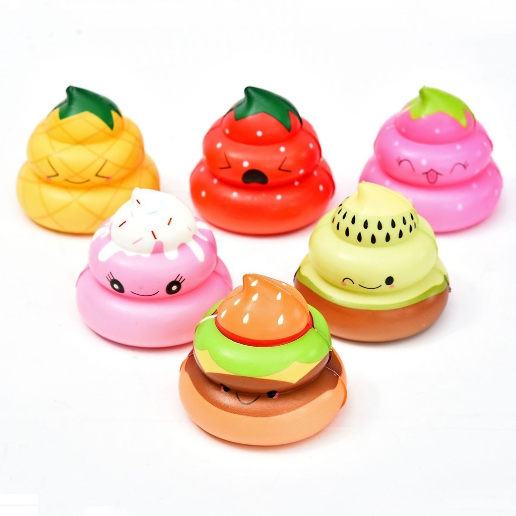 Jual japanese squishy Poop Cartoon Squishy Soft Jokes Toys Fun ...