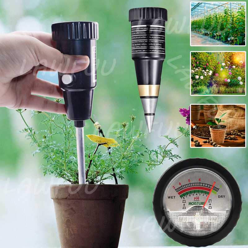 Jual PH Meter Tanah Kelembaban / Alat Ukur PH Soil Meter Tester Lavios ...