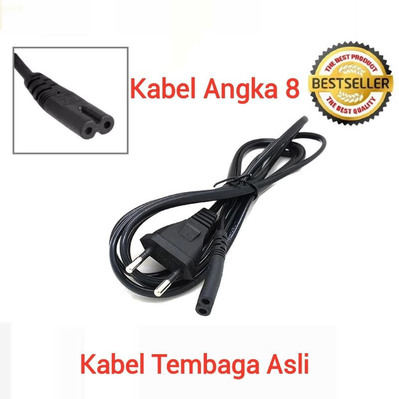 Jual Kabel Power Kabel Angka 8 Kabel Printer HP EPSON 1.5M FULL Tembaga ...