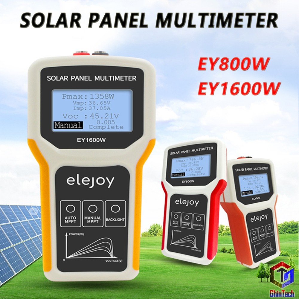 Jual Digital Solar Power Multi Meter ELEJOY EY800W EY1600 Multimeter ...