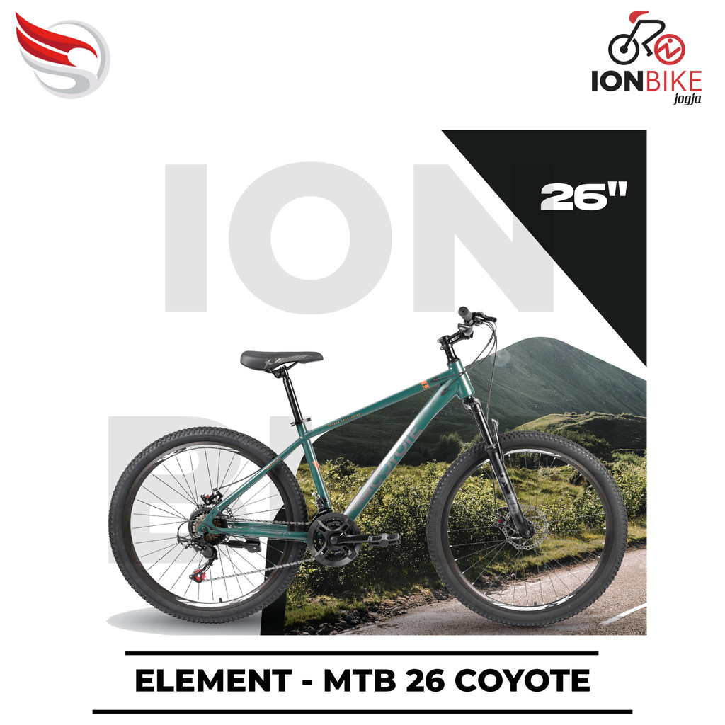 Jual Sepeda MTB 26 Element Coyote 3x7 Speed Discbrake Murah Awet Gunung ...