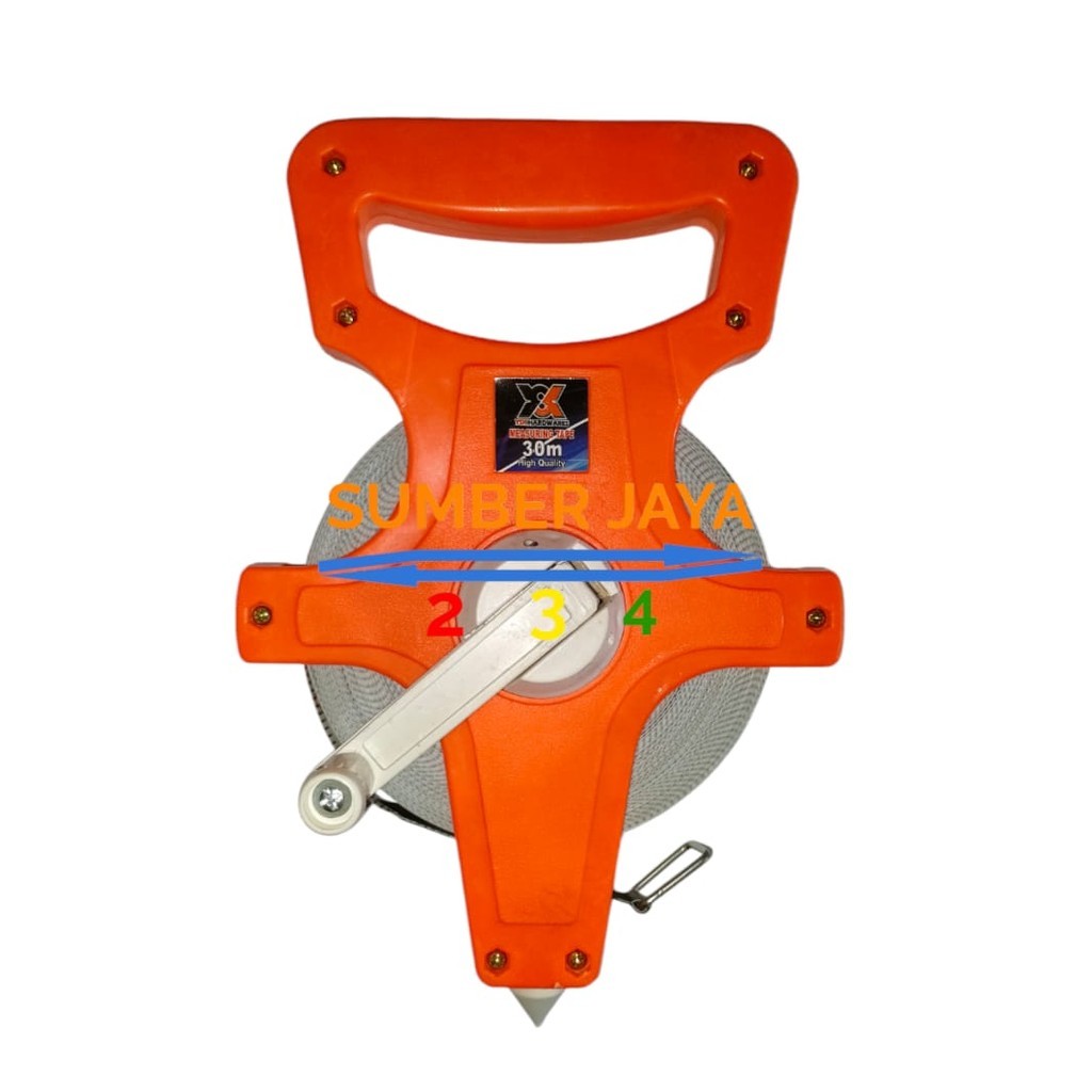 Jual Meteran fiber 30 M / Meteran tancap 30 m / meteran gulung TERMURAH ...