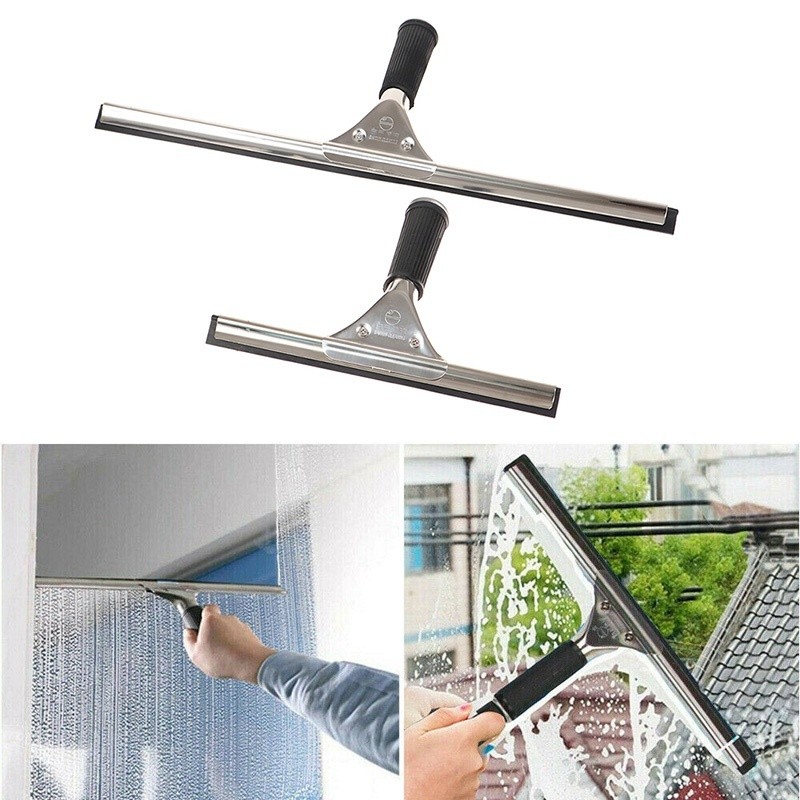 Jual 30/35/45cm Window Squeeze / Squeegee Kaca Stainless Steel Karet ...