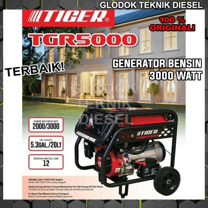 Jual Genset 3000 Watt Generator Listrik 3000Watt Bensin Portable ...