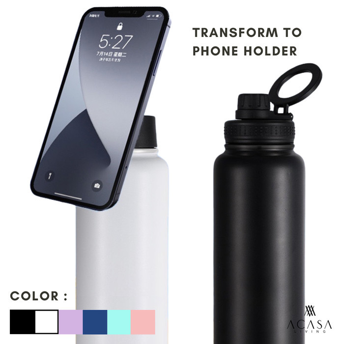 Jual MAGI - Stainless Steel Magsafe Tumbler 750ml Magnet Ring Phone ...