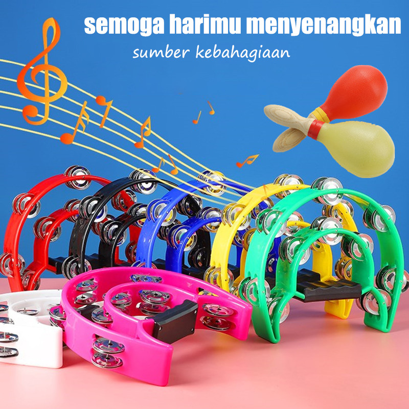 Jual Double Ring Alat Musik Tamborin Kecrekan Tamborine Gereja ...