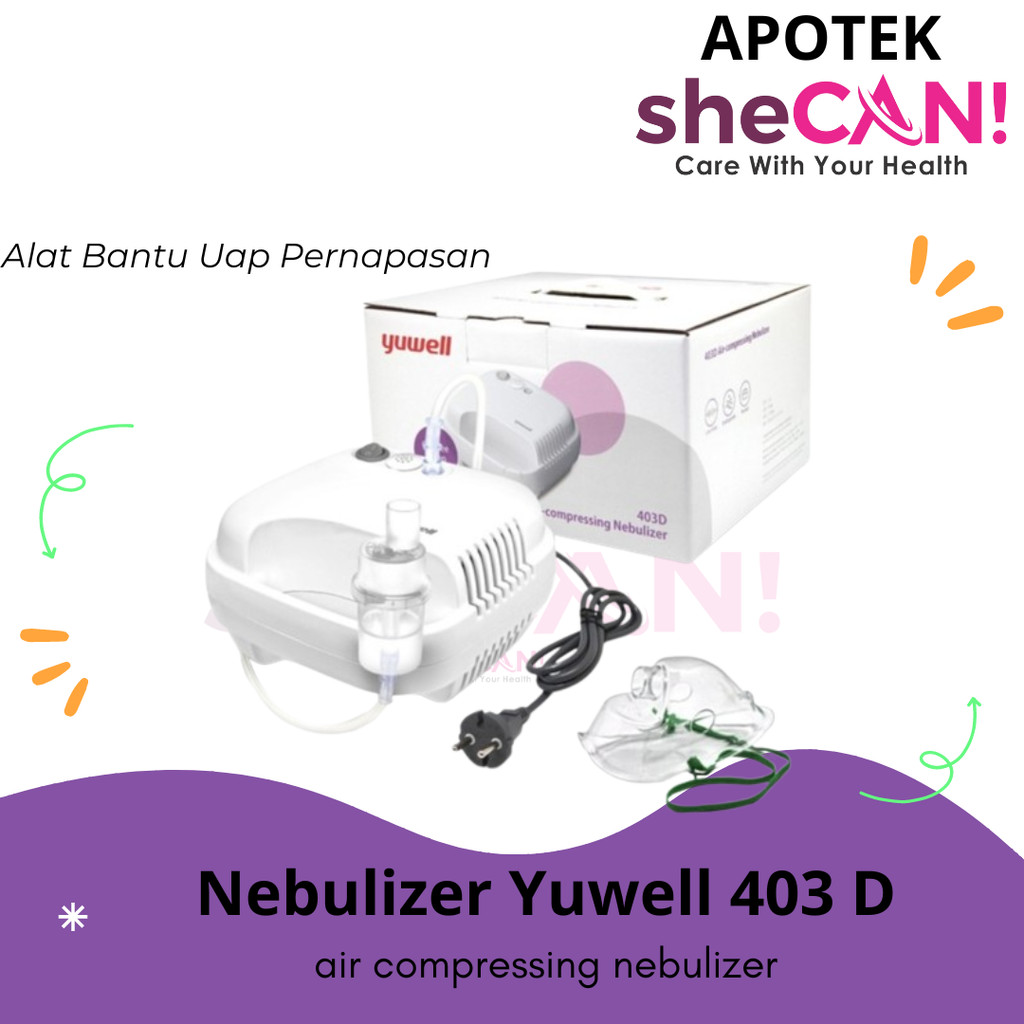 Jual Nebulizer Yuwell 403 D Air Compressing Nebulizer OB | Shopee Indonesia