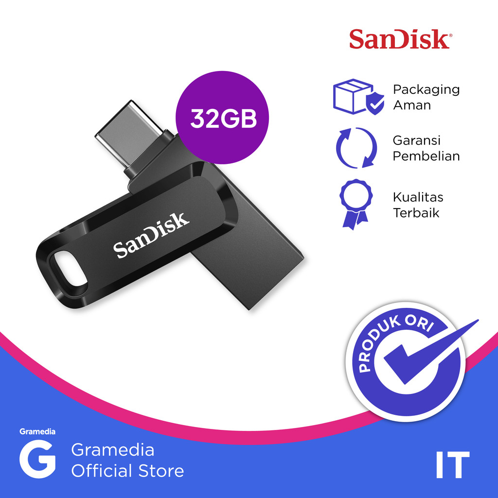 Jual Sandisk Ultra Dual Drive Go USB Type-CTM Flash 32 GB | Shopee ...