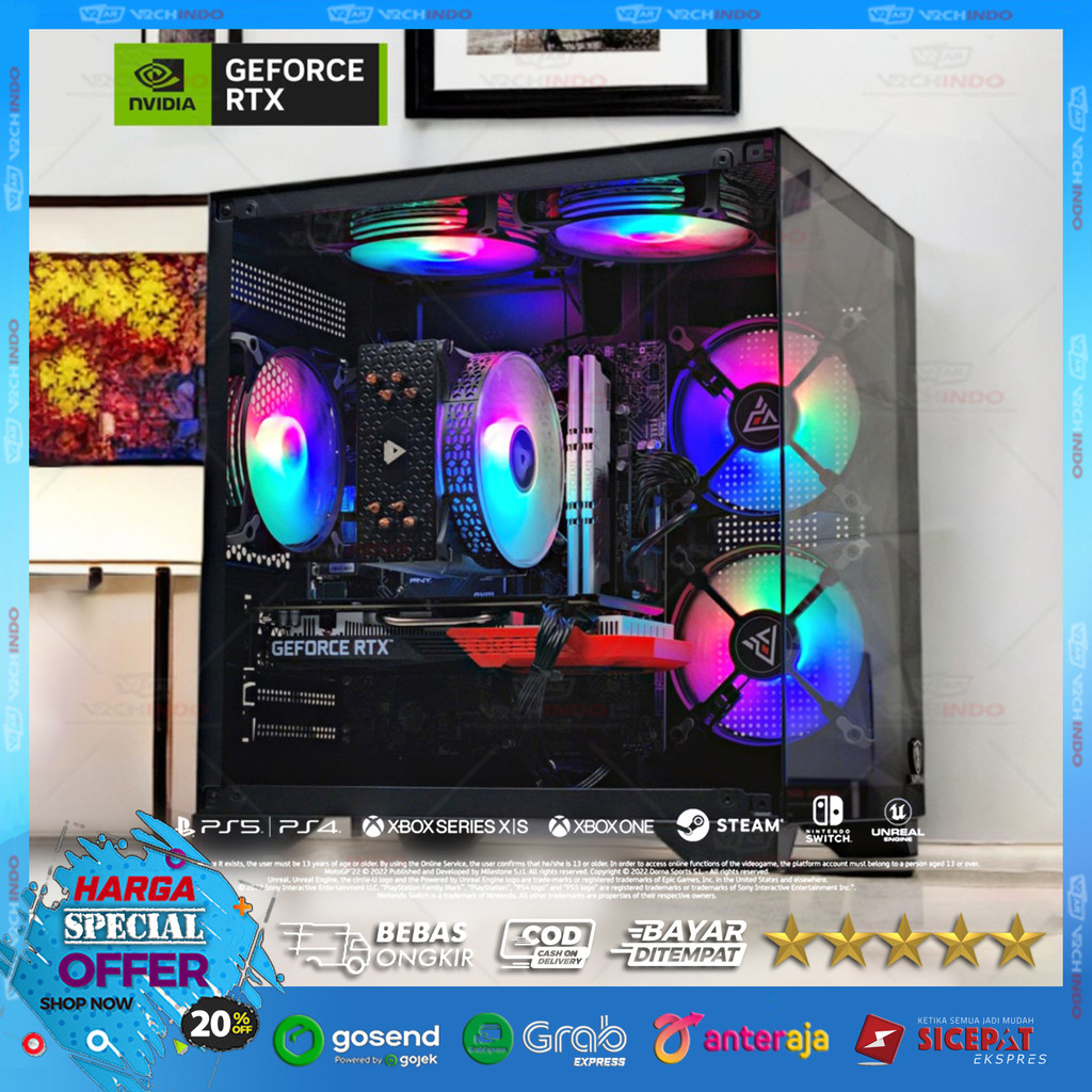 Jual PC / CPU Rakitan Gaming Intel Core i5 Setara PS4 - Design, Editing, Dll | Siap Pakai V1 ...