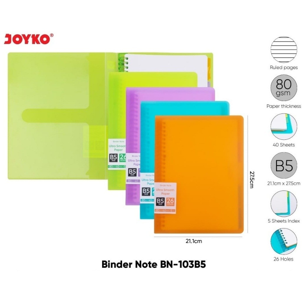 Jual Joyko binder note/tempat file B5 BN-103B5 | Shopee Indonesia
