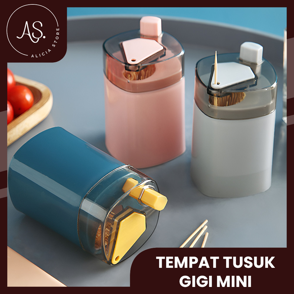 Jual AS Tempat Tusuk Gigi Mini Otomatis Toothpick Box | Shopee Indonesia