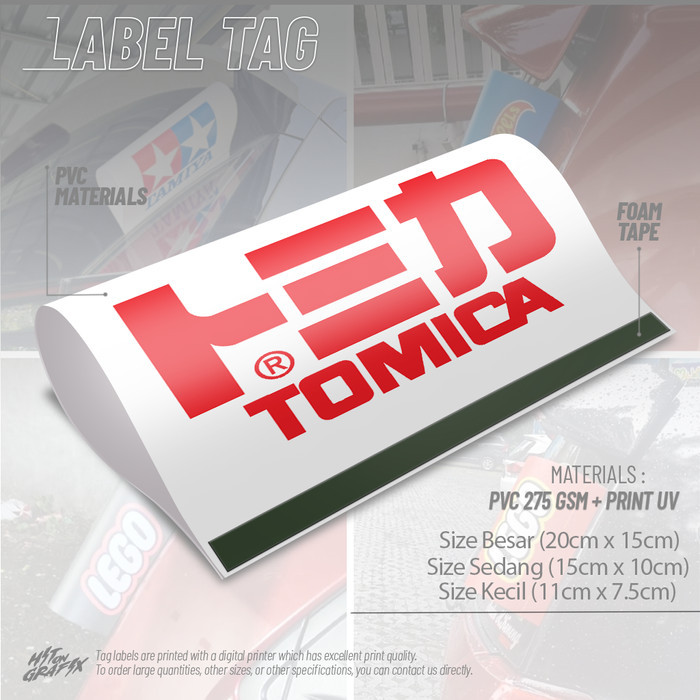 Jual Label Tag TOMICA KANJI Mobil Motor Variasi Pintu Belakang Mobil ...