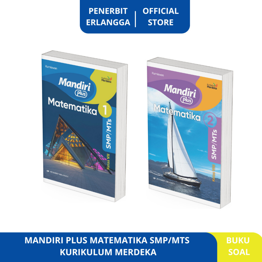 Jual Erlangga - Buku Mandiri Plus Matematika Kelas 7 8 9 atau Kelas 1 2 3 SMP/MTs Kurikulum ...
