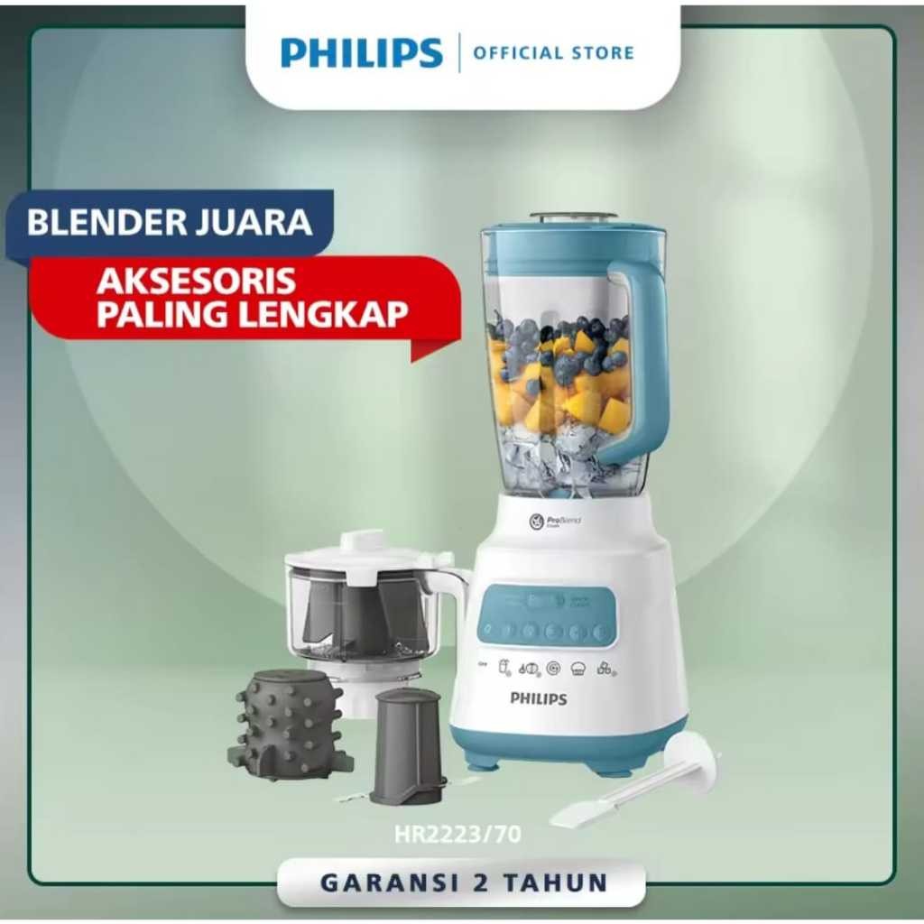Jual Blender Philips HR-2223/70 4in1 Plastik / Sambal Maker Garansi ...