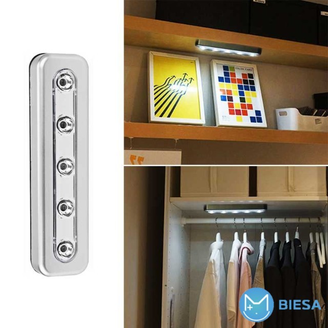 Jual Lampu Mini LED Push Touch Wall Light 5 LED - Murah, Awet, Kuat ...