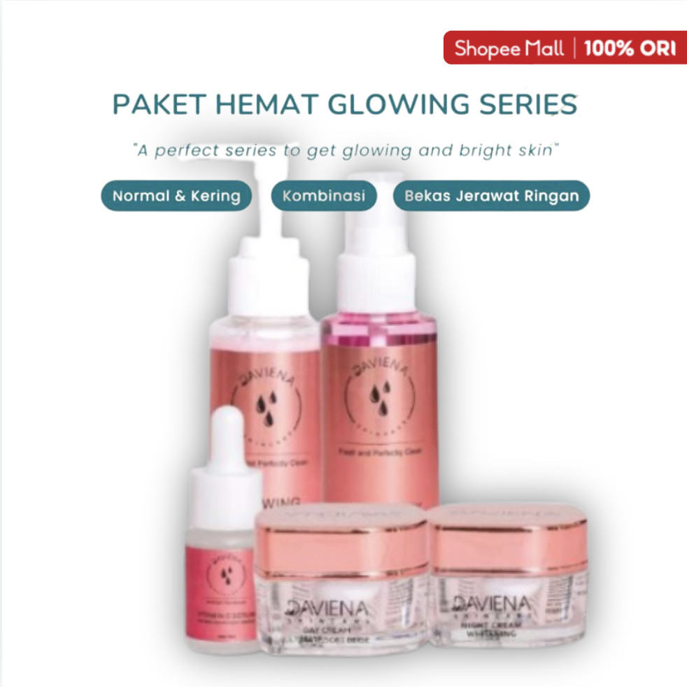 Jual Daviena Skincare Glowing Series Original | Shopee Indonesia