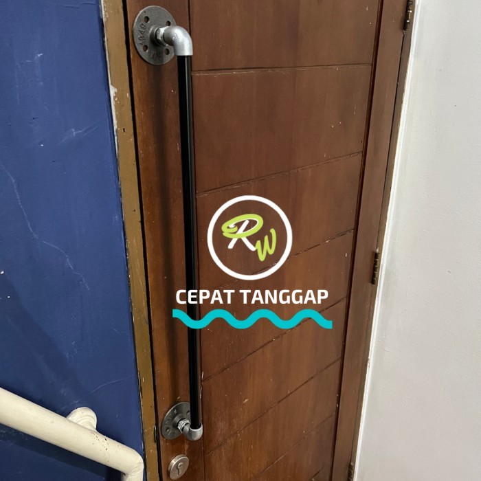 Jual Gagang handle pegangan pintu 1 meter 2 m industrial kayu alumunium ...