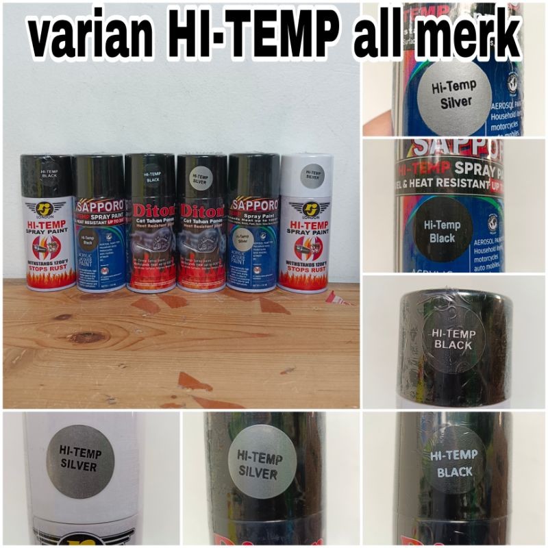 Jual cat semprot pylox ALL HI TEMP 150CC/150ML pilok pilox hi-temp hi temp all merk diton ...