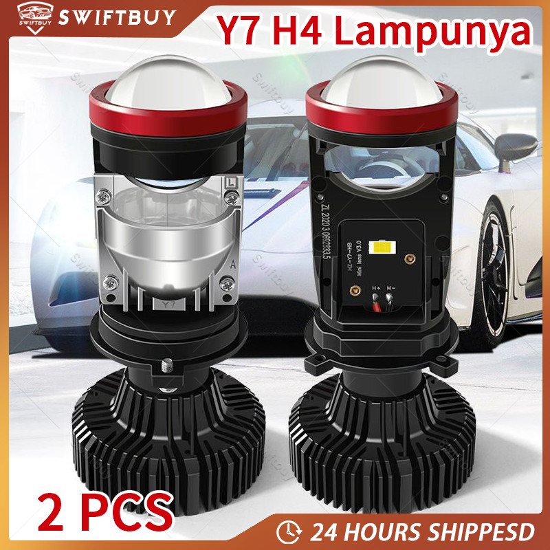 Jual Projie Led Mobil Mini Projie Y7D H4 Mobil Super Terang Lampu Led ...