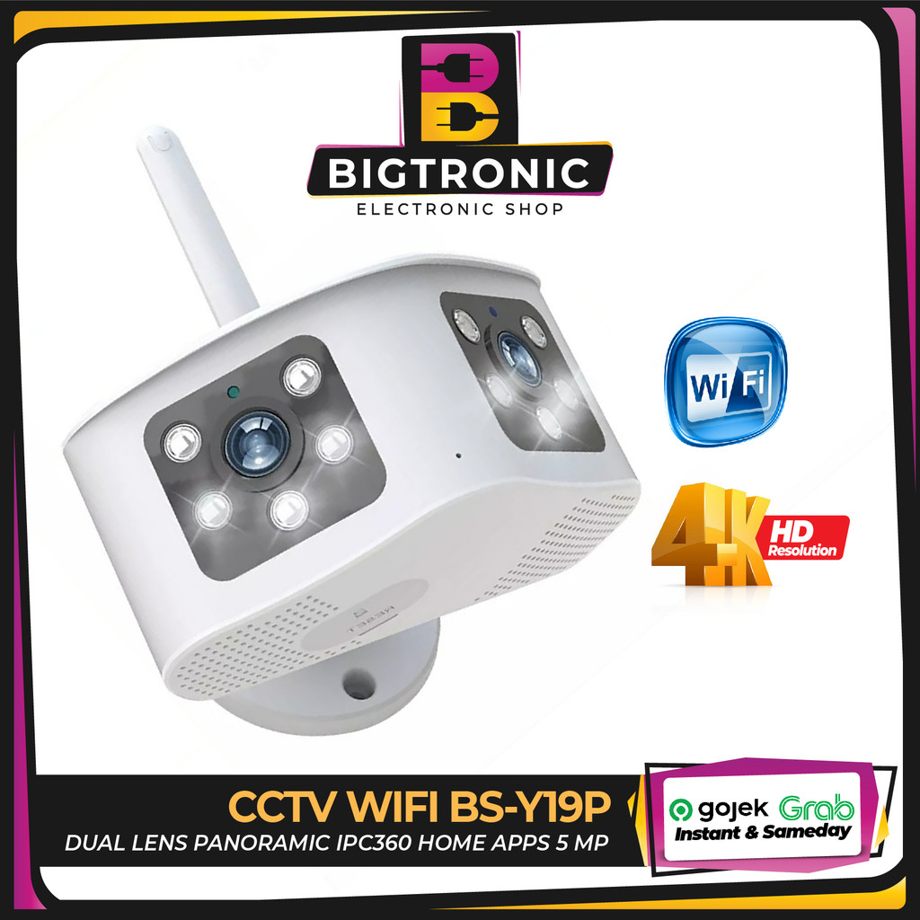 Jual CCTV DUAL LENS 4K Ultra HD 10x Digital Zoom IP66 Waterproof WIFI ...