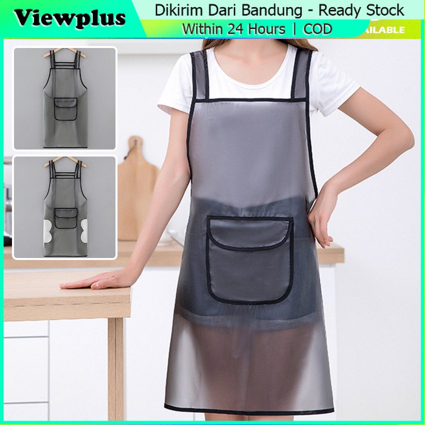 Jual Celemek Apron waterproof PVC Transparan anti air dan minyak ...