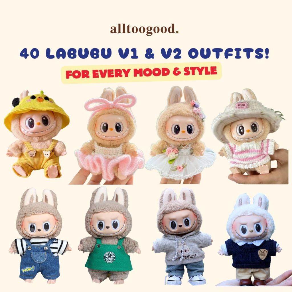 Jual ALLTOOGOOD BAJU LABUBU V1 V2 Premium - LABUBU OUTFIT - Popmart ...