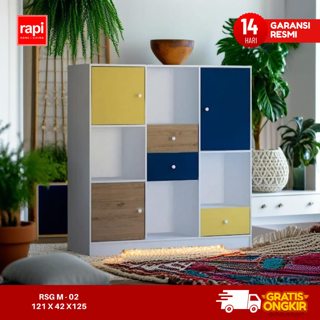 Jual RAPI Rak Laundry/ Lemari Buku / Lemari Multifungsi RSG M - 02 ...