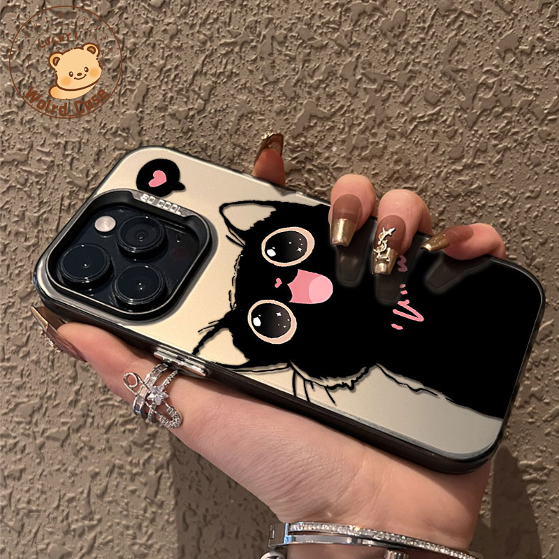 Jual Kucing hitam yang lucu case iPhone seri Kompatibel untuk iPhone 11 ...