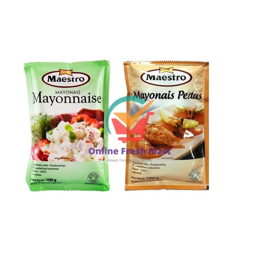 Jual Mayones Maestro 100g Mayonais Mayo Mayonnaise Halal - Online Fresh ...