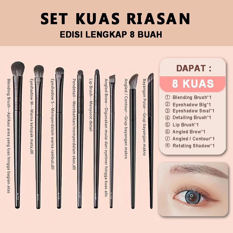Jual Kuas Make Up Set Lengkap Pouch Lembut Set Brush Makeup Powder Eye ...