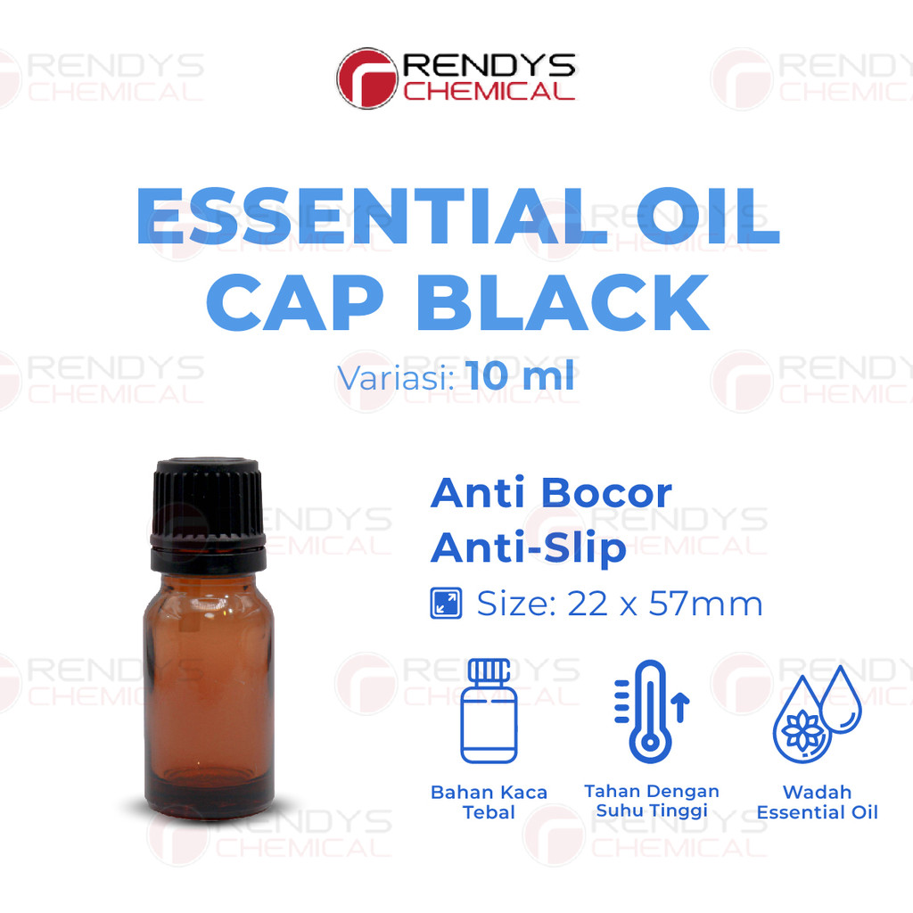 Jual Botol Kaca Amber 10mL / Botol Essential Oil 10 mL - Tutup Filler ...
