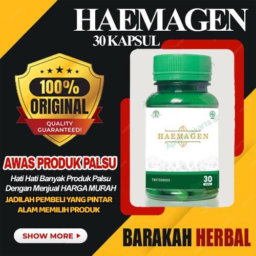 Jual HAEMAGEN ® ISI 30 KAPSUL BERSIH DARAH MENGONTROL SERTA ...