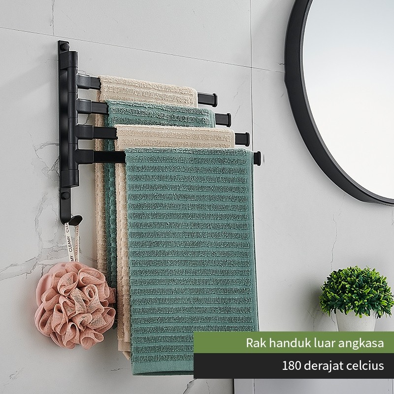 Jual Rak Gantungan Handuk Stainless3 4 5berputar360kamar mandi ...